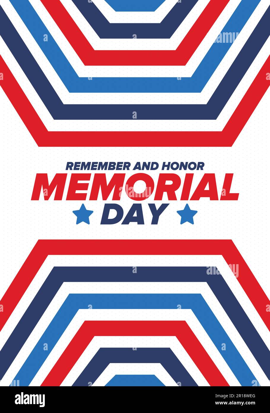 Memorial Day in United States. Remember and Honor. Federal holiday for ...