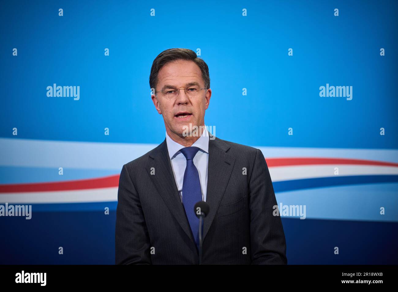 THE HAGUE - Prime Minister Mark Rutte speaks to the press after the ...
