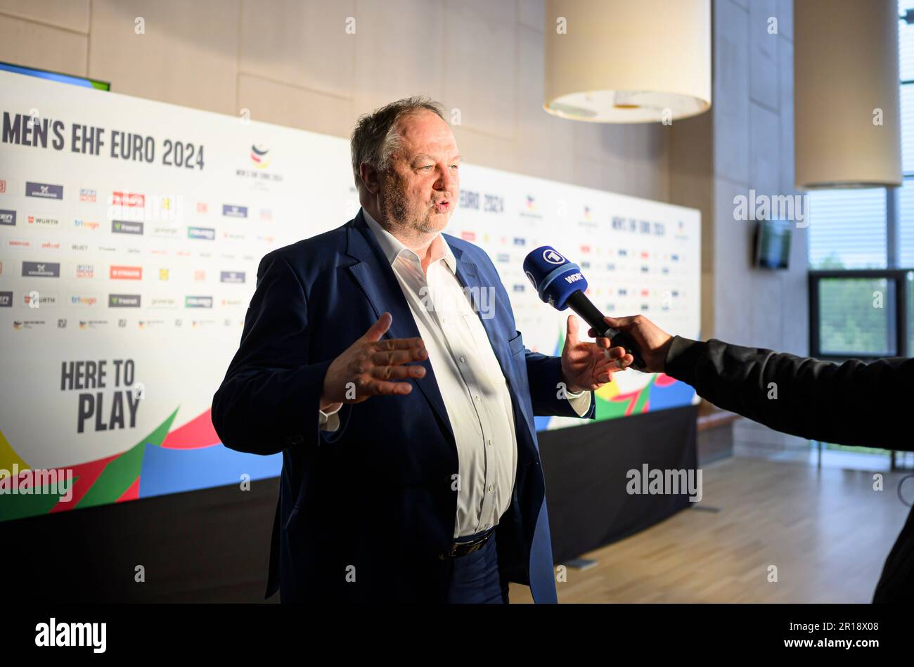 Andreas MICHELMANN (DHB, President) during an interview, ARD; WDR ...