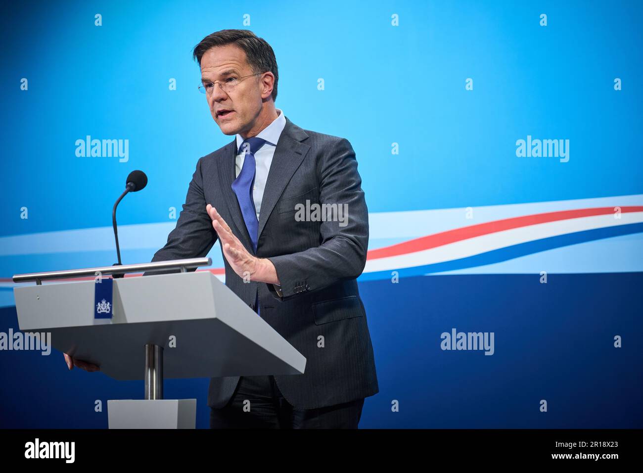 THE HAGUE - Prime Minister Mark Rutte speaks to the press after the ...