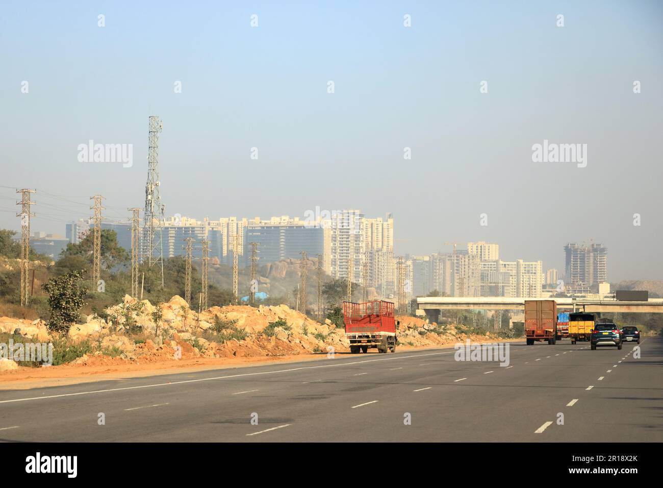 December 17 2022 - Hyderabad, Telangana in India: Indian Traffic on ...