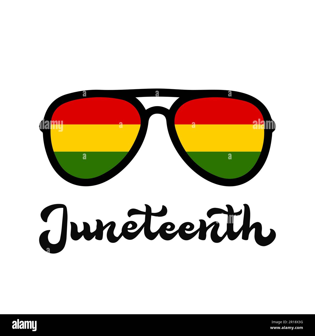 Juneteenth sign. African American holiday on June 19. Vector template ...