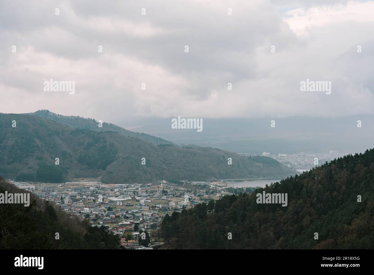 Mount Fuji from Kchi Kchi ropeway view point at lake kawaguchiko, Japan ...