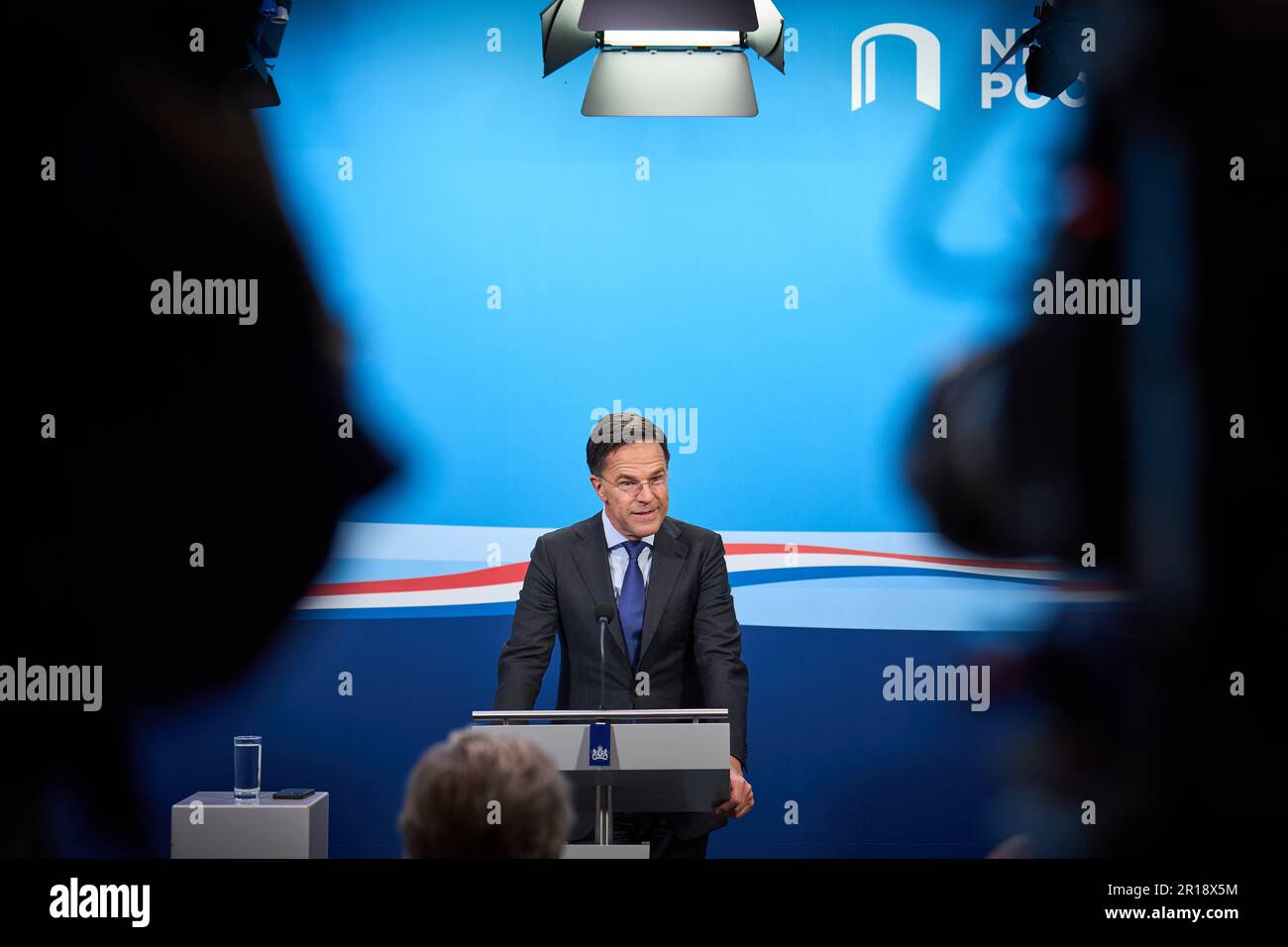 THE HAGUE - Prime Minister Mark Rutte speaks to the press after the ...