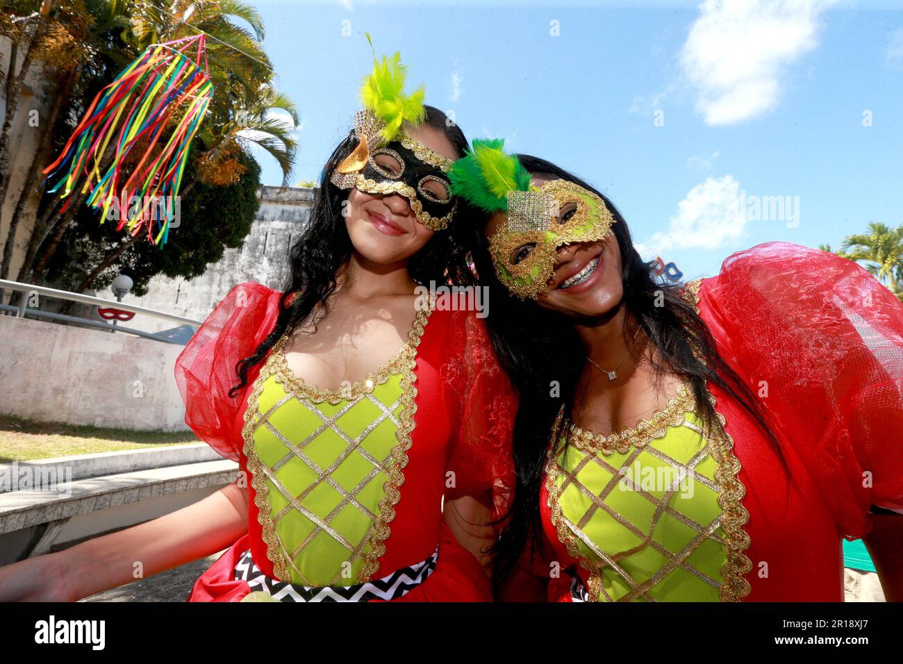 salvador, bahia, brazil - january 1, 2023: children have fun in ...