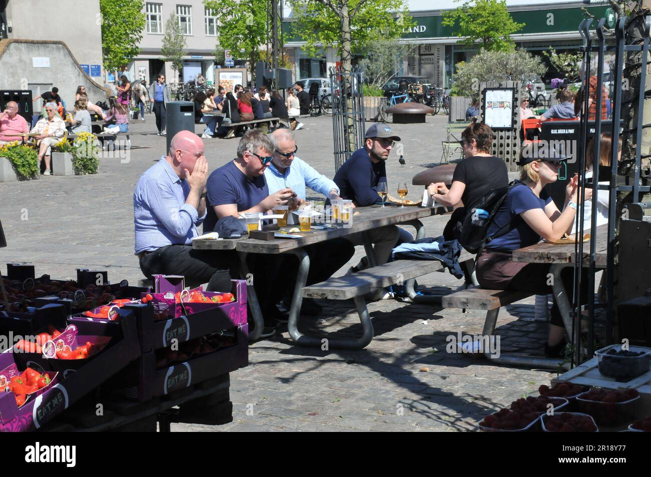 Copenhagen /Denmark/12 May 2023/Customers enjoy sun shine weather with ...