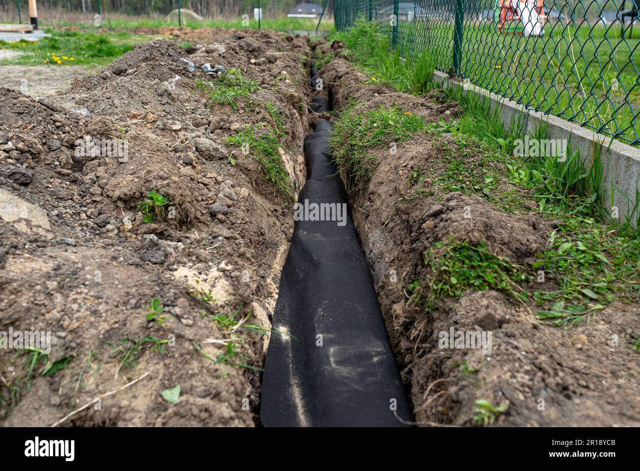 Residential drainage ditch hi-res stock photography and images - Alamy