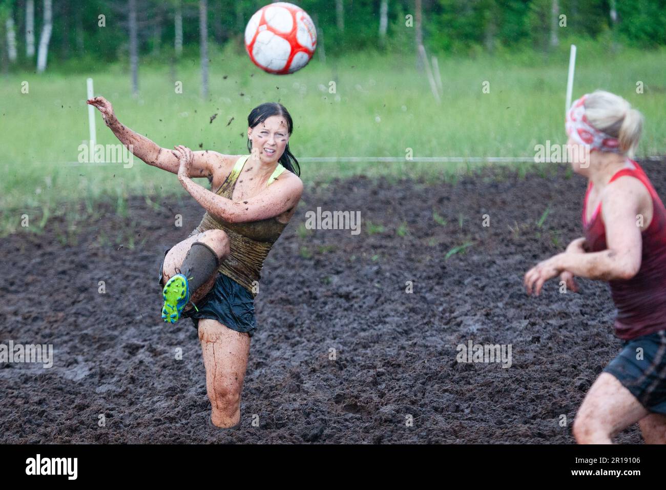 SWAMP SOCCER, FINLAND, 2014: The annual Swamp Soccer World Championship ...