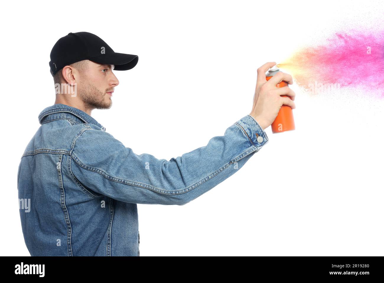Man spraying paint hi-res stock photography and images - Alamy