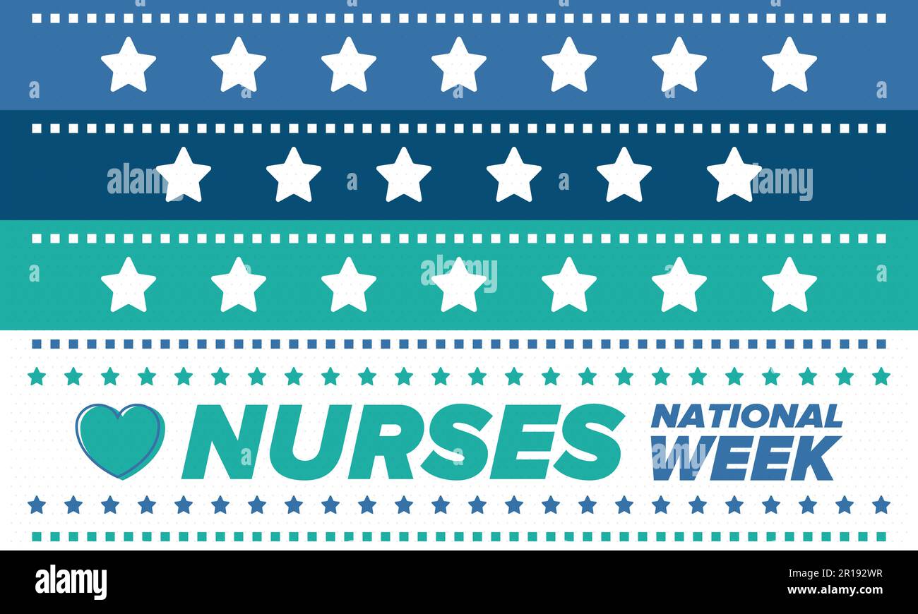 National Nurses Week. Thank you nurses. Medical and health care. Fighters against viruses and ...