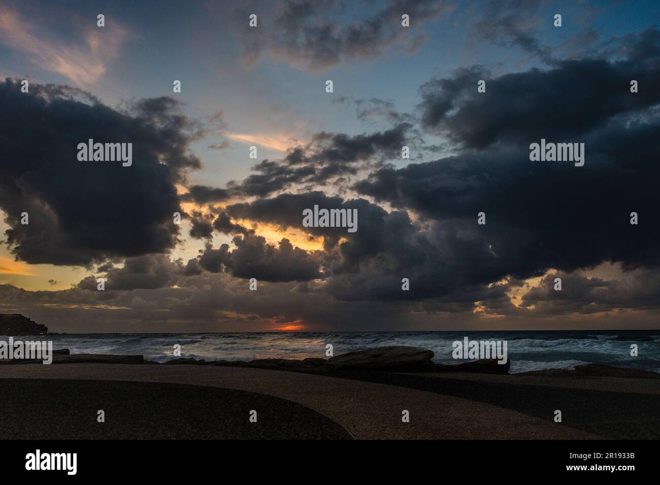 Sunset Tel Aviv December 2022 a storm has passed leaving a Beautiful ...