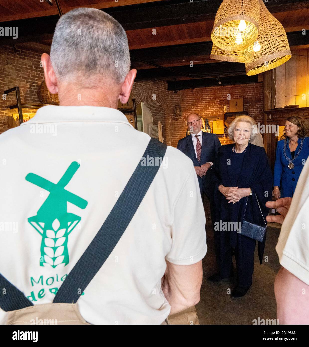 DELFT - Princess Beatrix visits windmill De Roos during the National ...