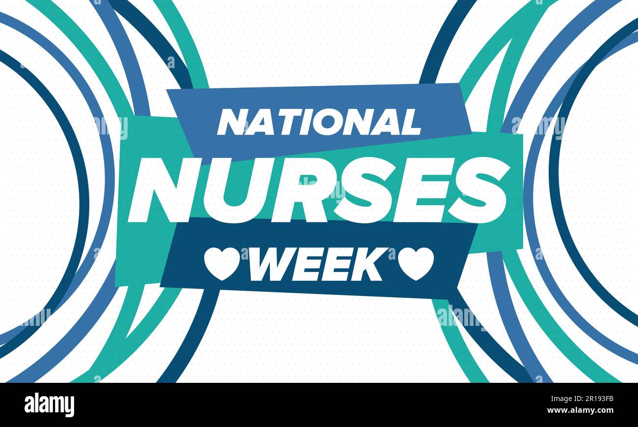 National Nurses Week. Thank you nurses. Medical and health care ...