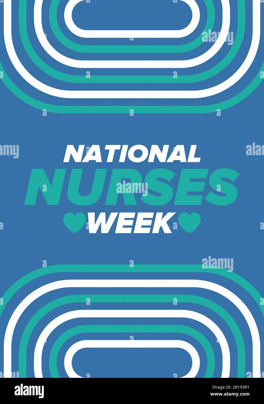 National Nurses Week. Thank you nurses. Medical and health care ...