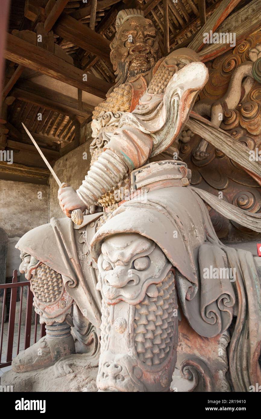 Terracotta clay Deities / Gods / God statue angry and war like figure ...