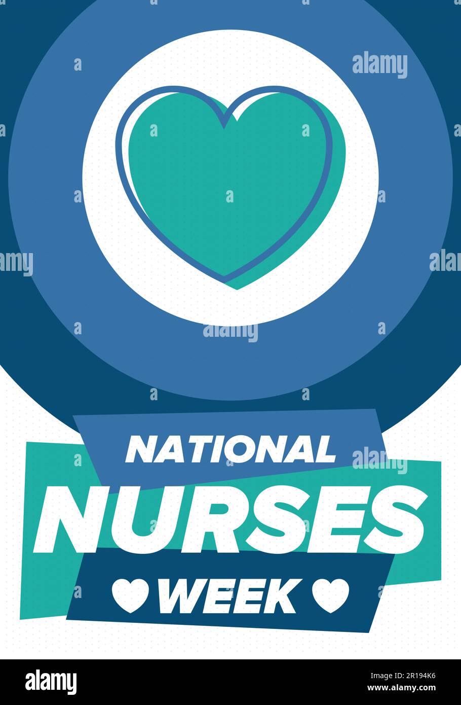 National Nurses Week. Thank you nurses. Medical and health care ...