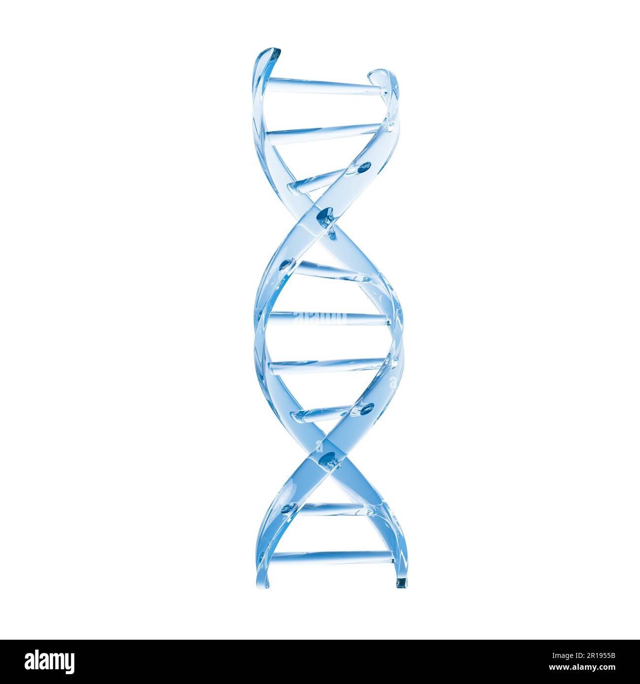 DNA with biology and chemical concept, 3d rendering. Digital drawing ...