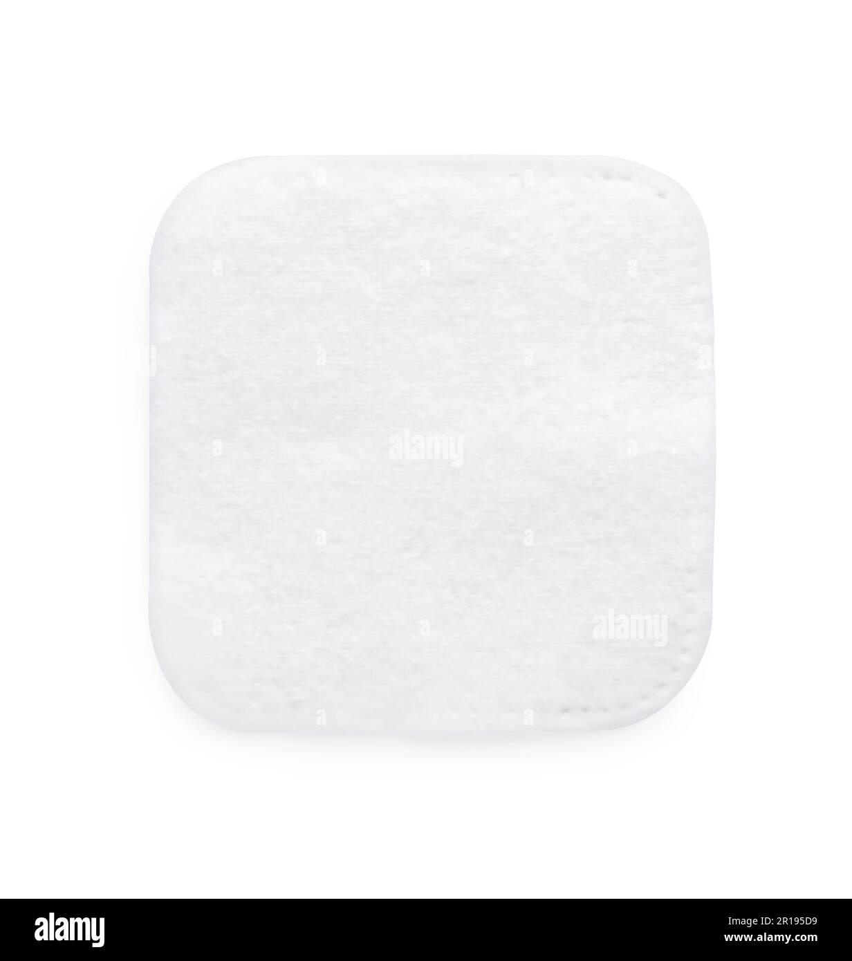 Soft clean cotton pad on white background, top view Stock Photo - Alamy