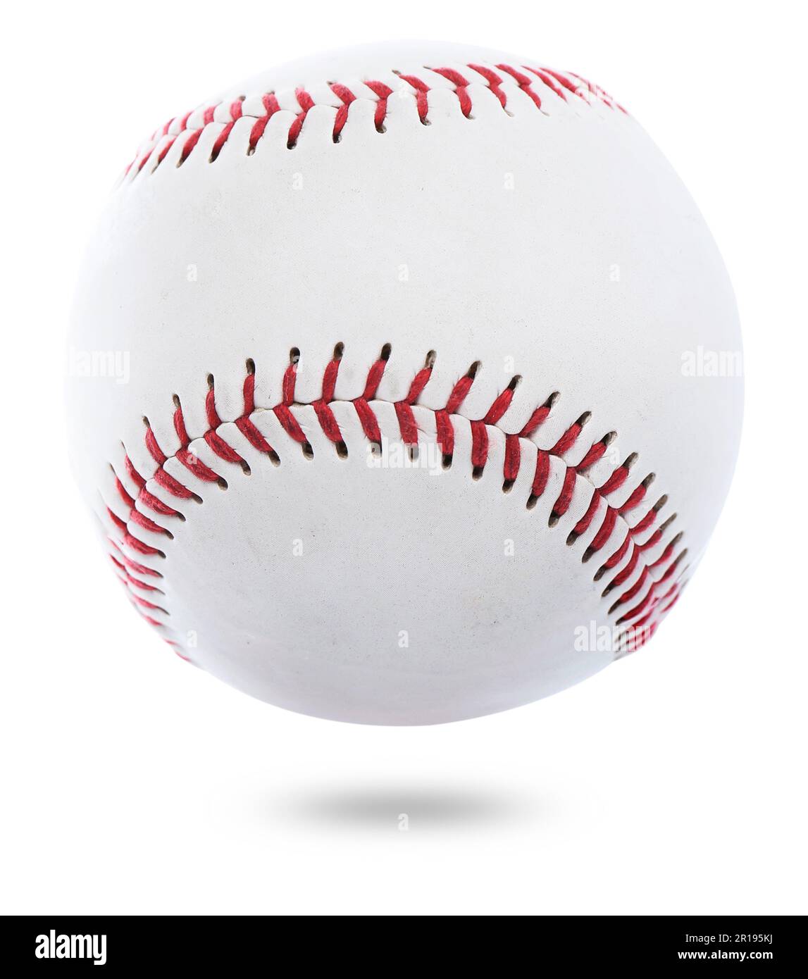 One new baseball ball on white background Stock Photo - Alamy