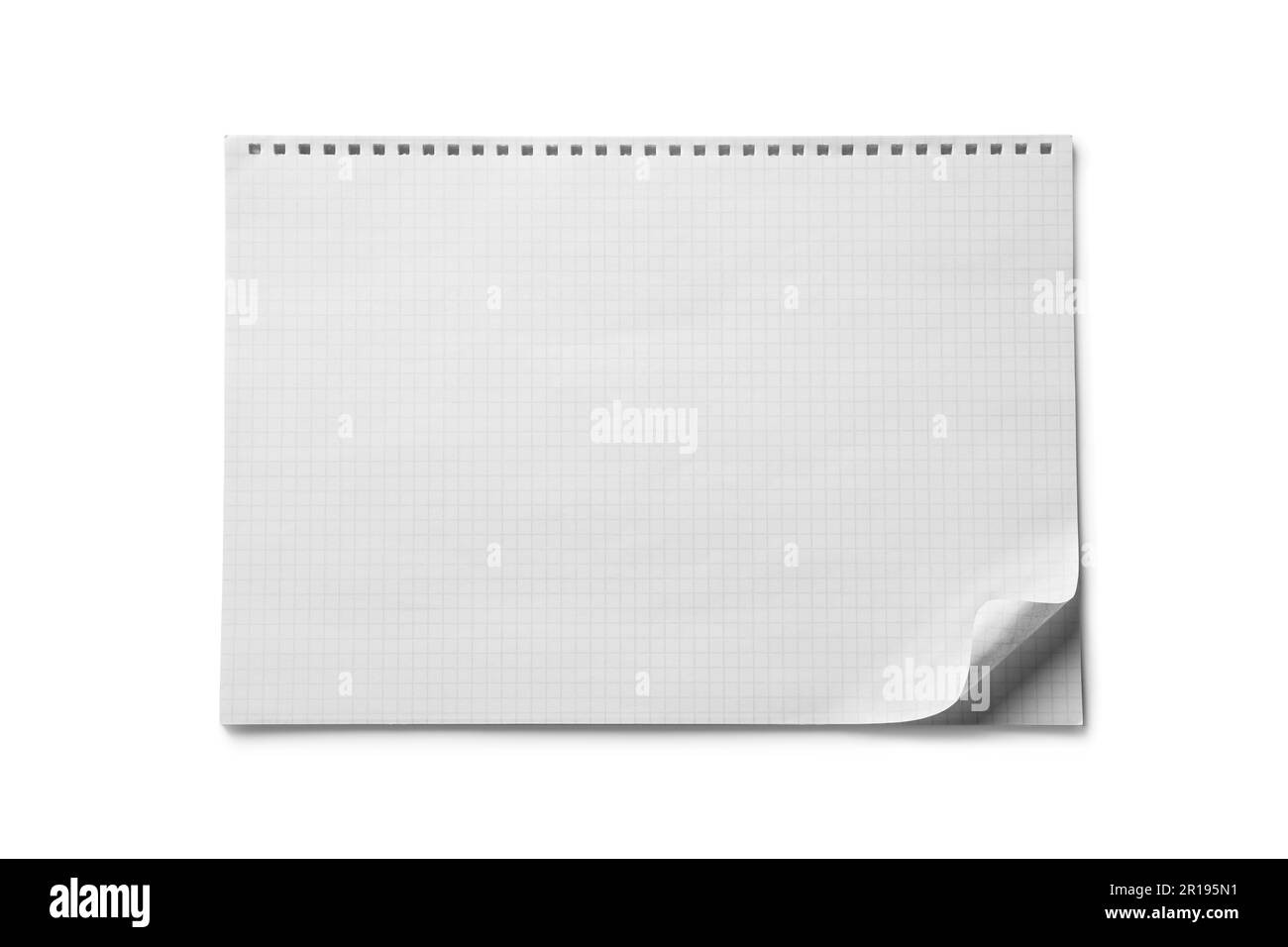 Checkered sheets of paper on white background, top view Stock Photo - Alamy