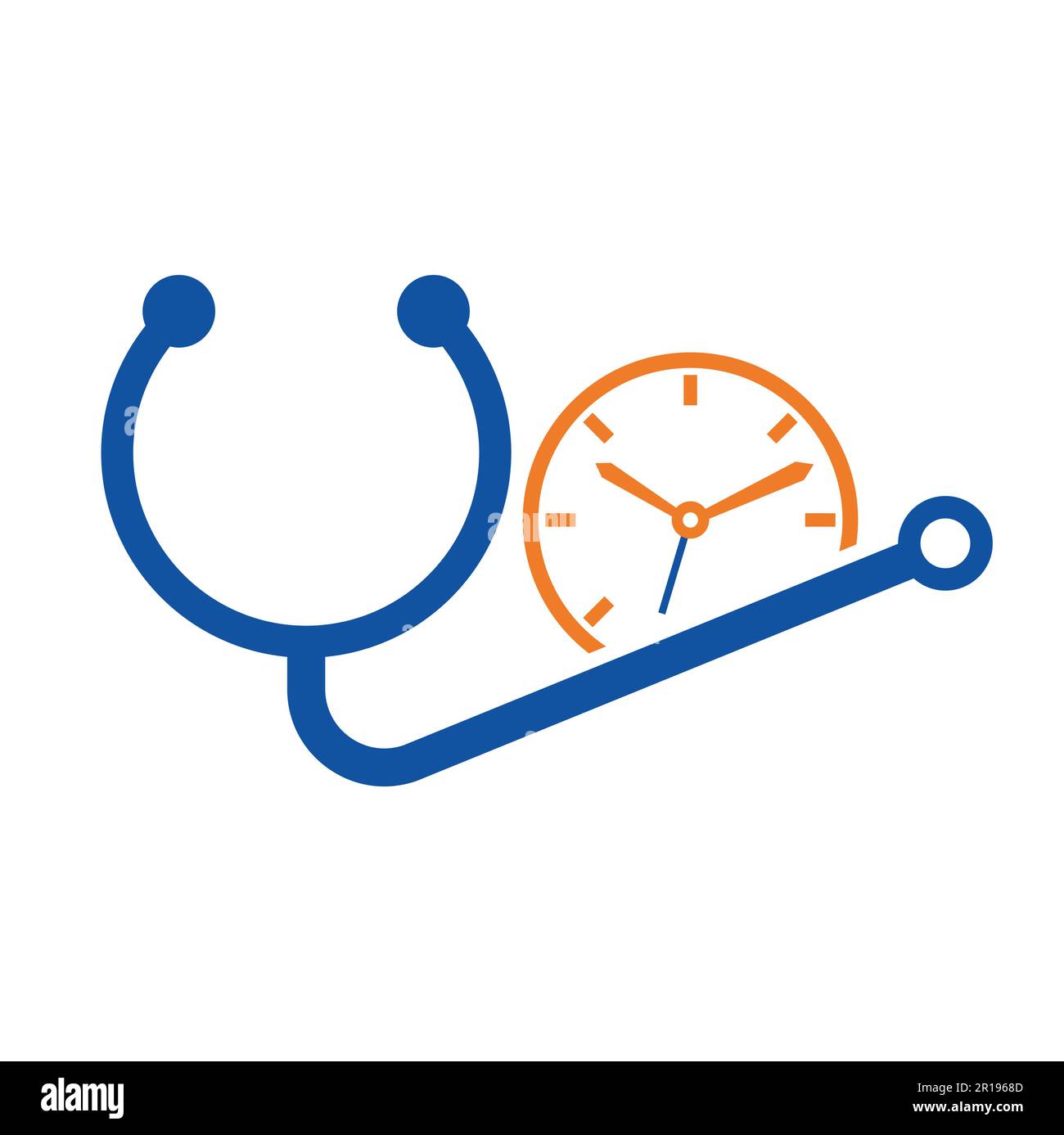 Medical time vector logo design template. Health and medical or ...