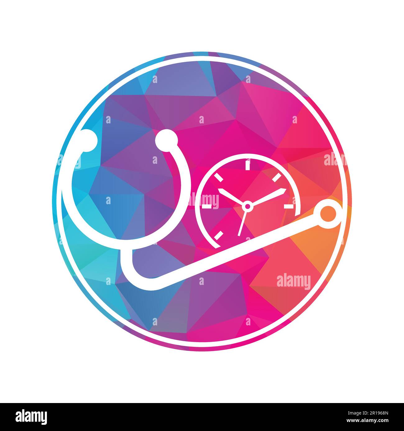 Medical time vector logo design template. Health and medical or ...