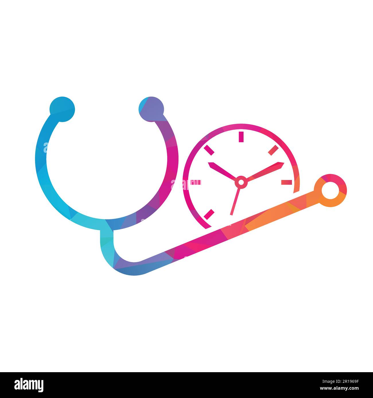 Medical time vector logo design template. Health and medical or ...