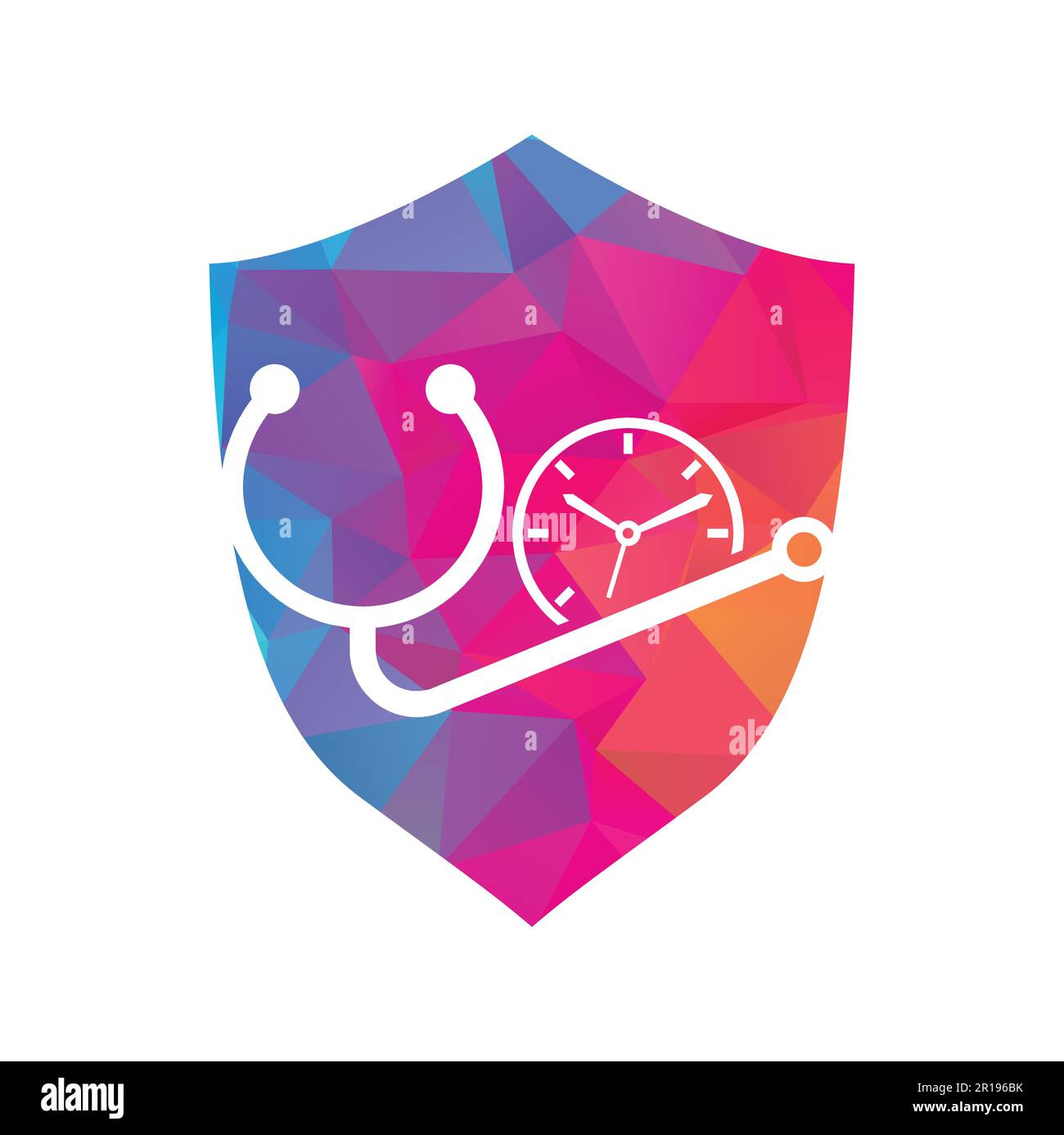 Medical time vector logo design template. Health and medical or ...