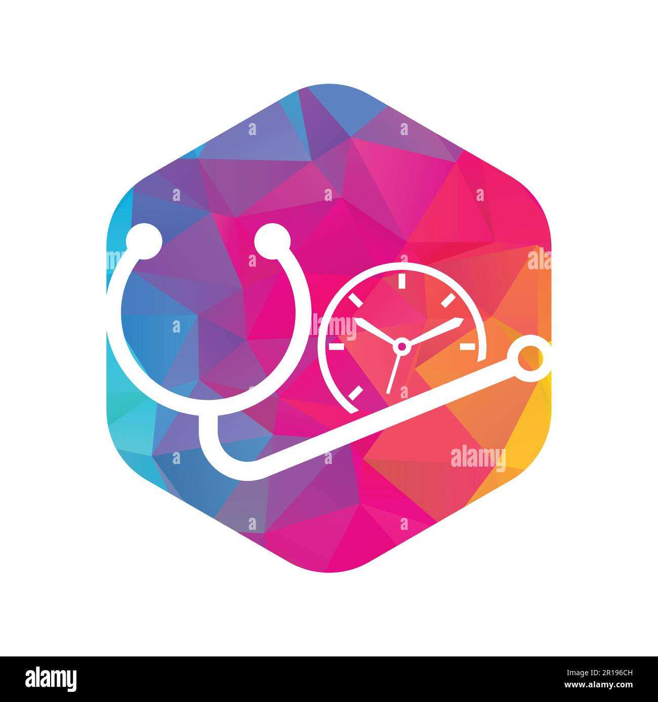 Medical time vector logo design template. Health and medical or ...