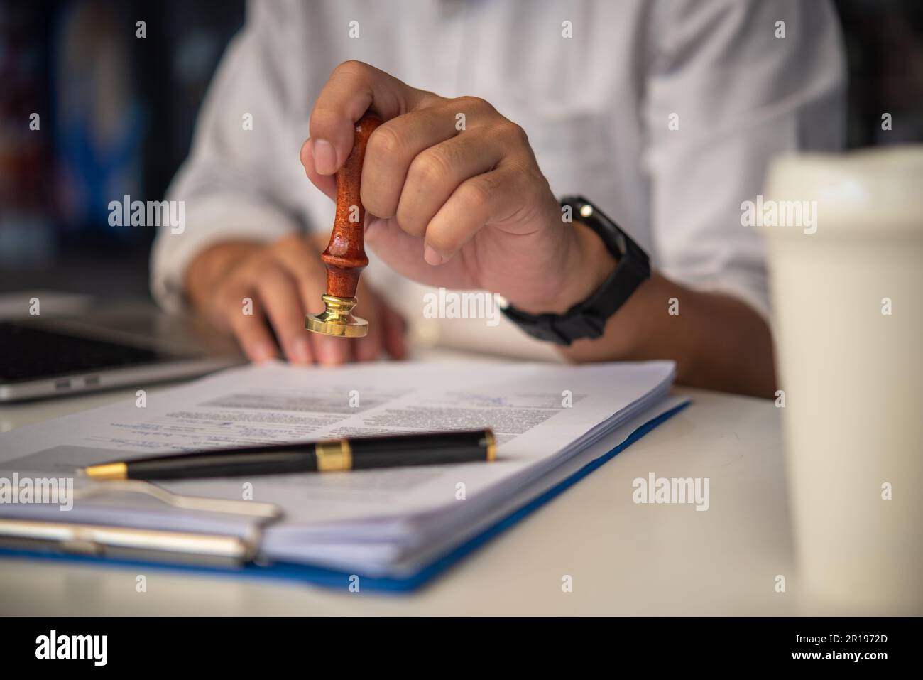 Approval stamp hi-res stock photography and images - Alamy