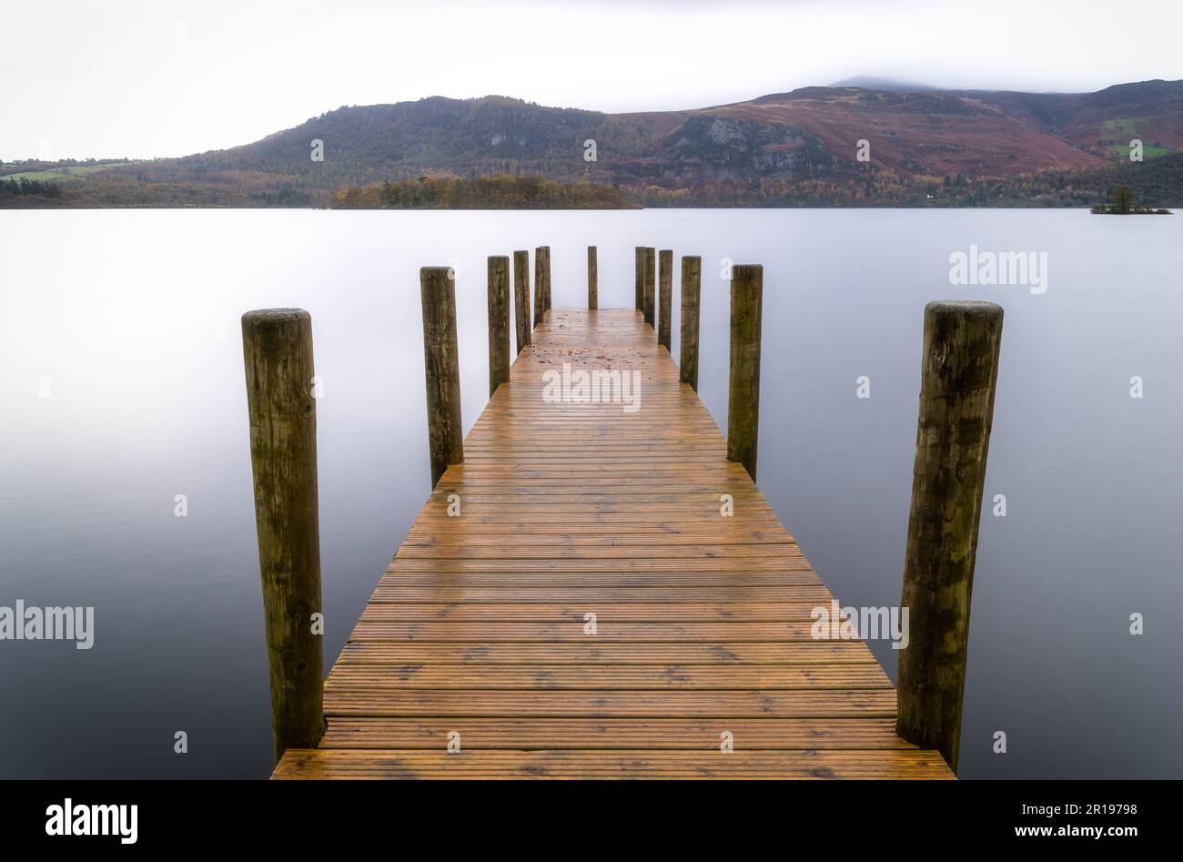 Hawes End Jetty, Derwentwater, Lake District National Park, Cumbria ...