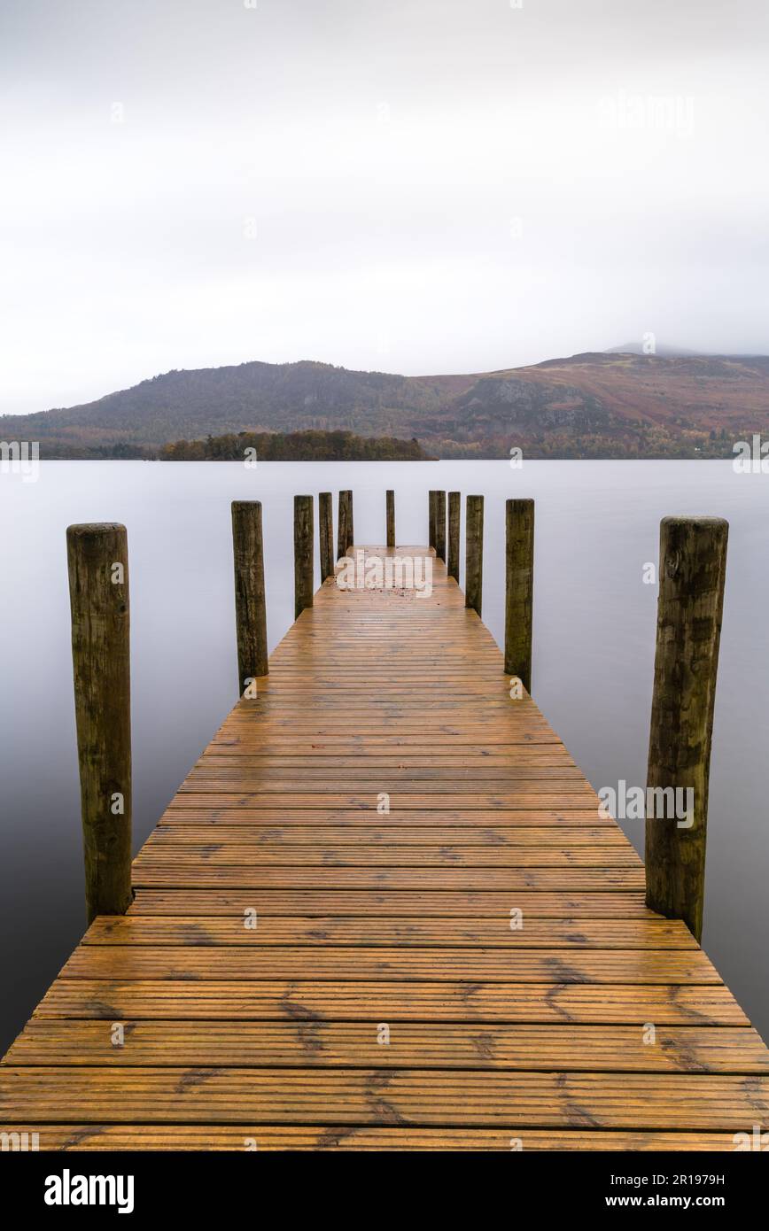 Hawes End Jetty, Derwentwater, Lake District National Park, Cumbria ...