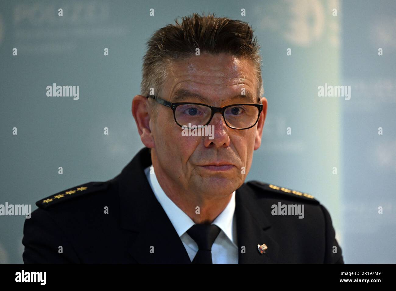 Duesseldorf, Germany. 12th May, 2023. Dietmar Henning, senior police ...