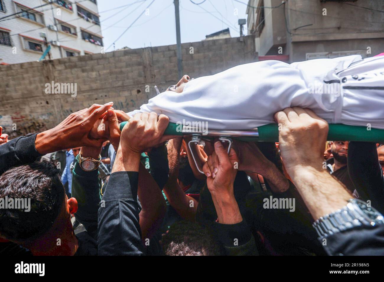 Gaza, Palestine. 12th May, 2023. (EDITOR'S NOTE: Image depicts death ...