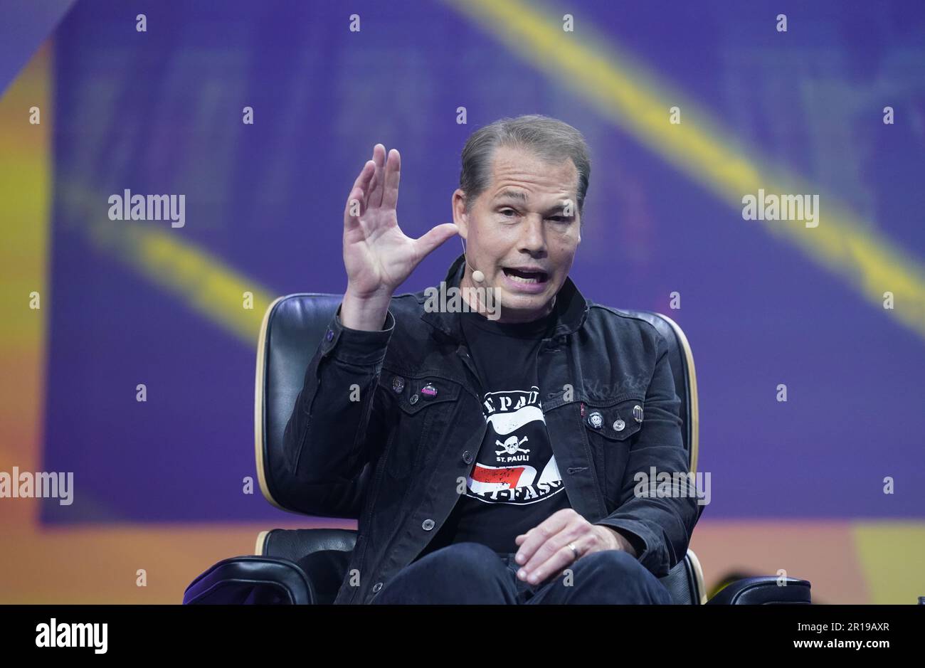 Hamburg, Germany. 10th May, 2023. Shepard Fairey, street artist ...