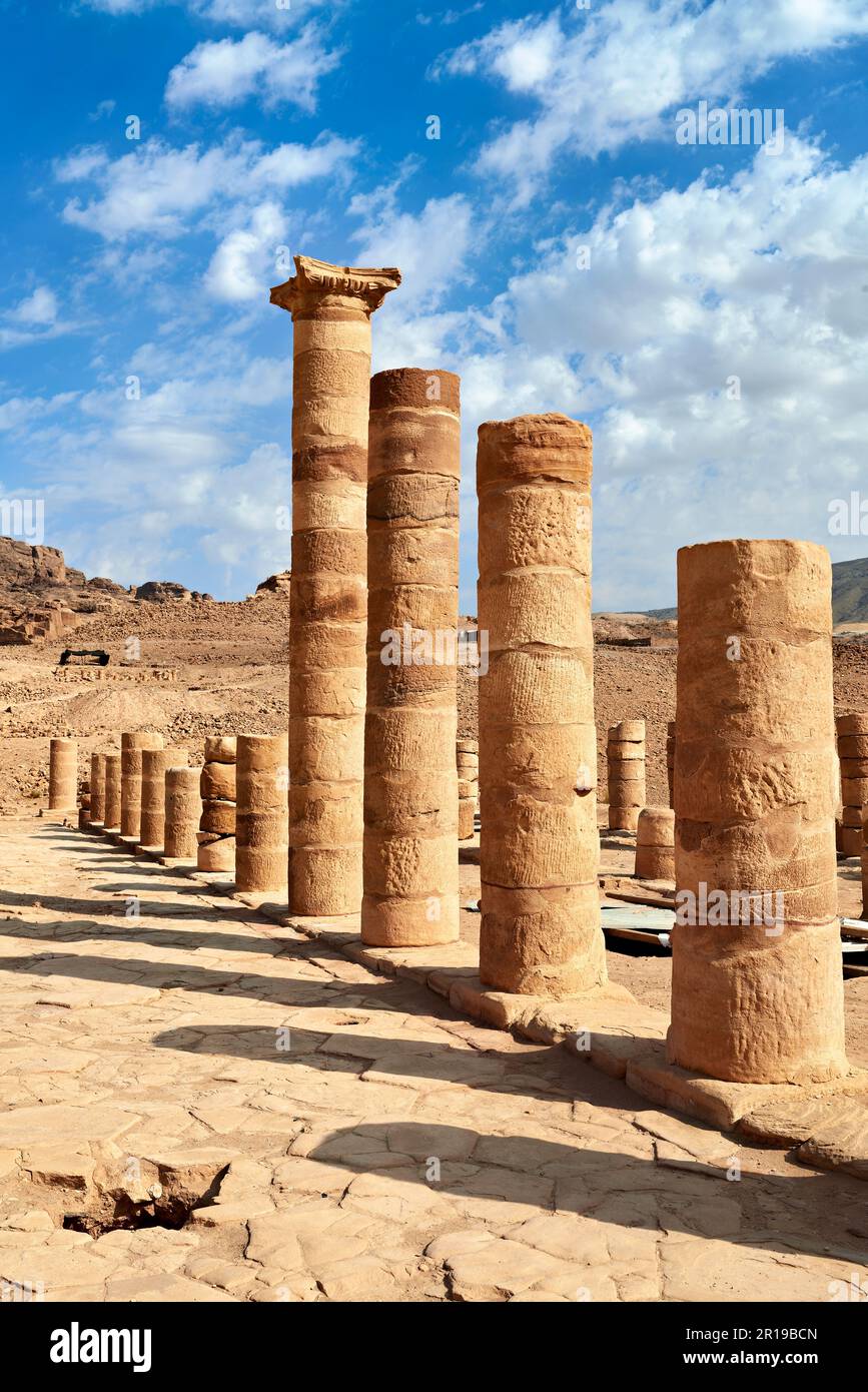 Jordan. Petra archaeological site. The Hadrian Gate also known as the ...