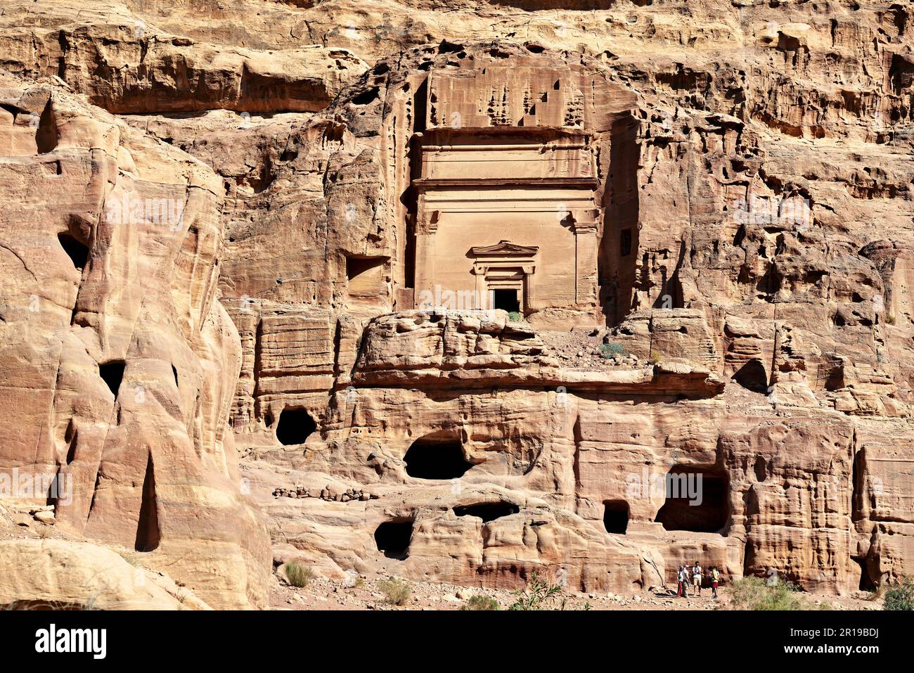 Jordan. Petra archaeological site. The Royal Tombs Stock Photo - Alamy