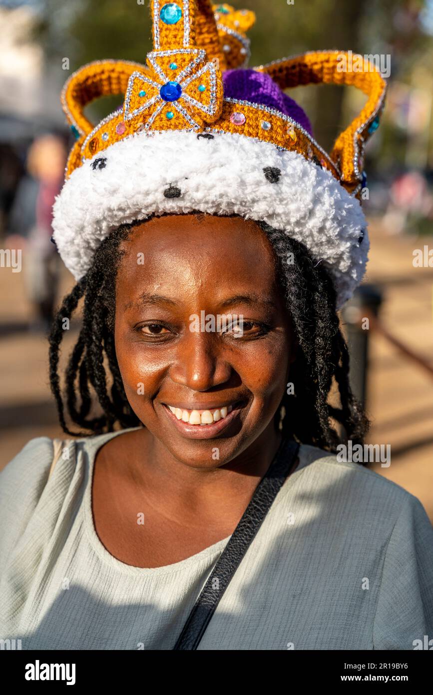 A Young Woman Wearing A Fancy Dress Crown Poses For A Photo Before The ...