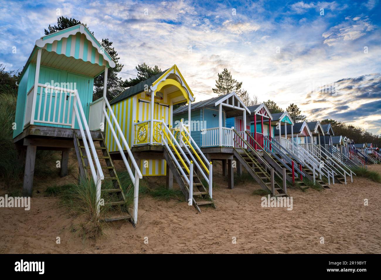Beach Huts at Wells-Next-The-Sea, Norfolk, England, Uk Stock Photo - Alamy