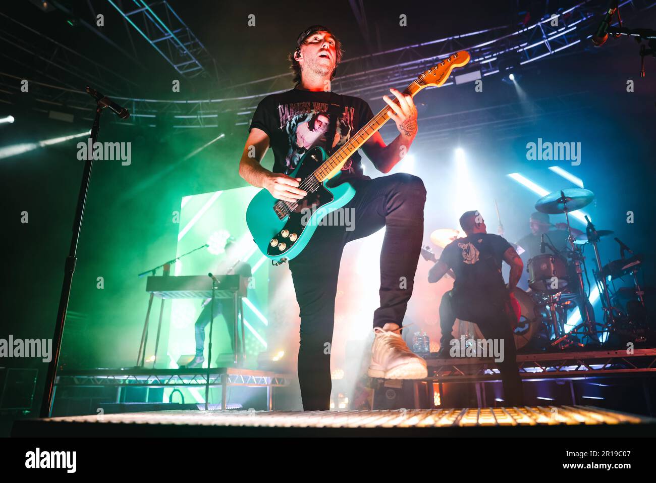 Alexander Gaskarth of All Time Low performs live at Fabrique on ...
