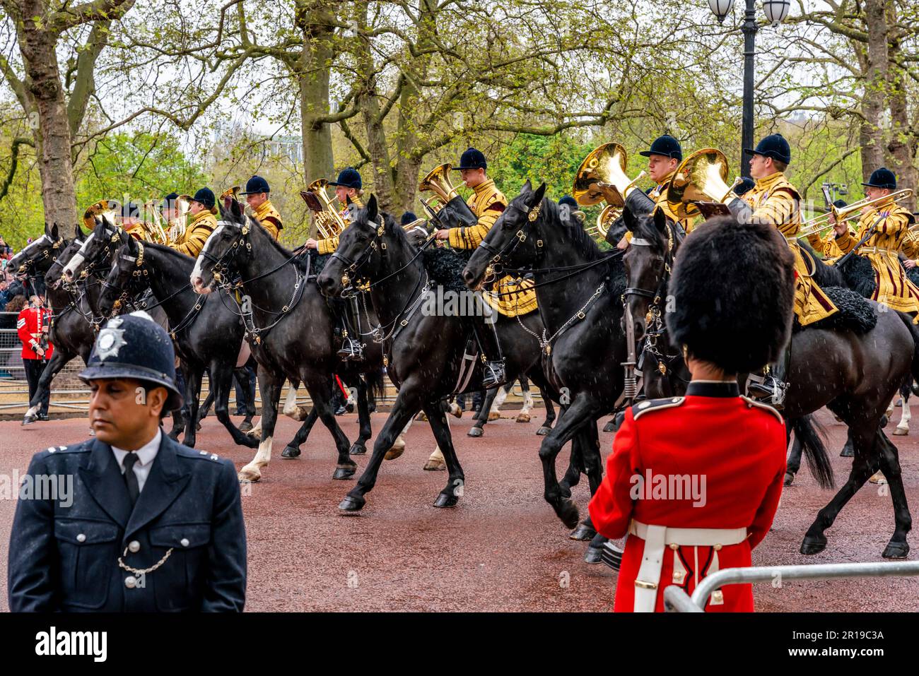 The Band of The Household Cavalry Take Part In The King's Procession ...