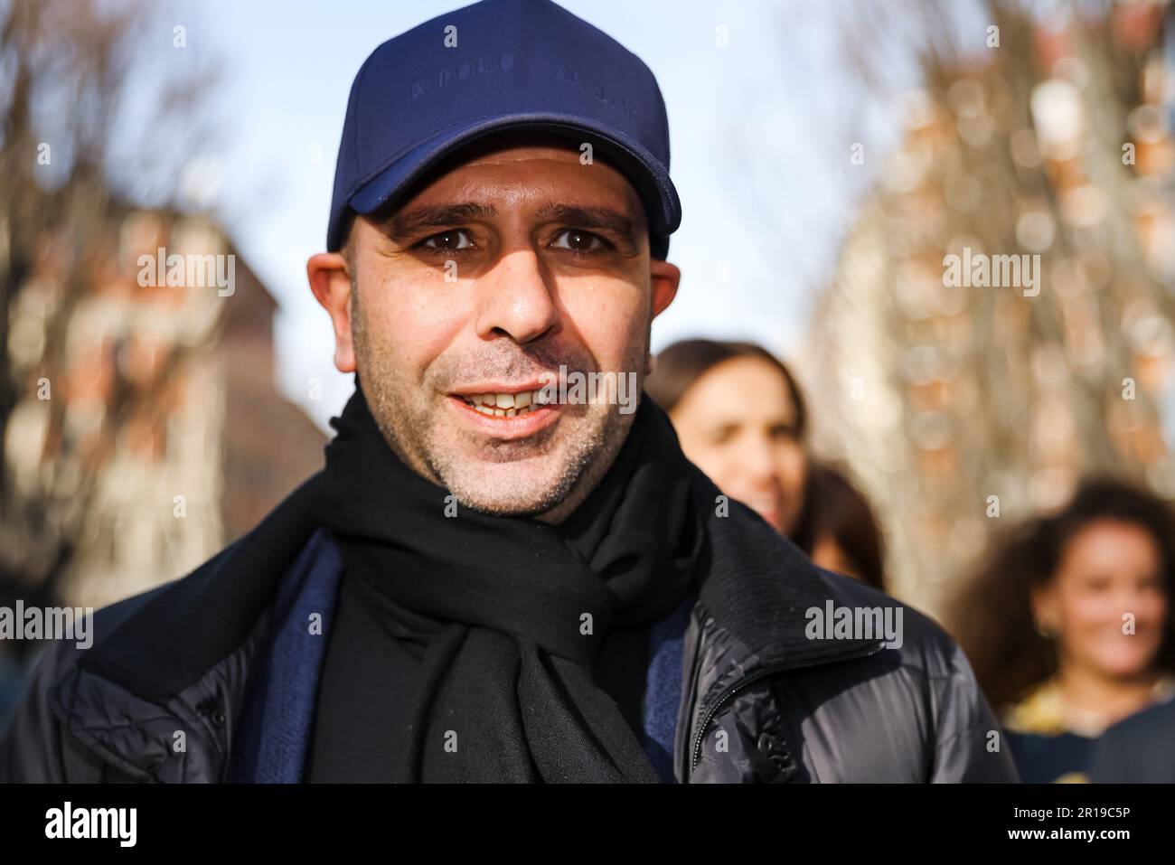 Checco Zalone attends the Emporio Armani Fashion Show during the Milan ...