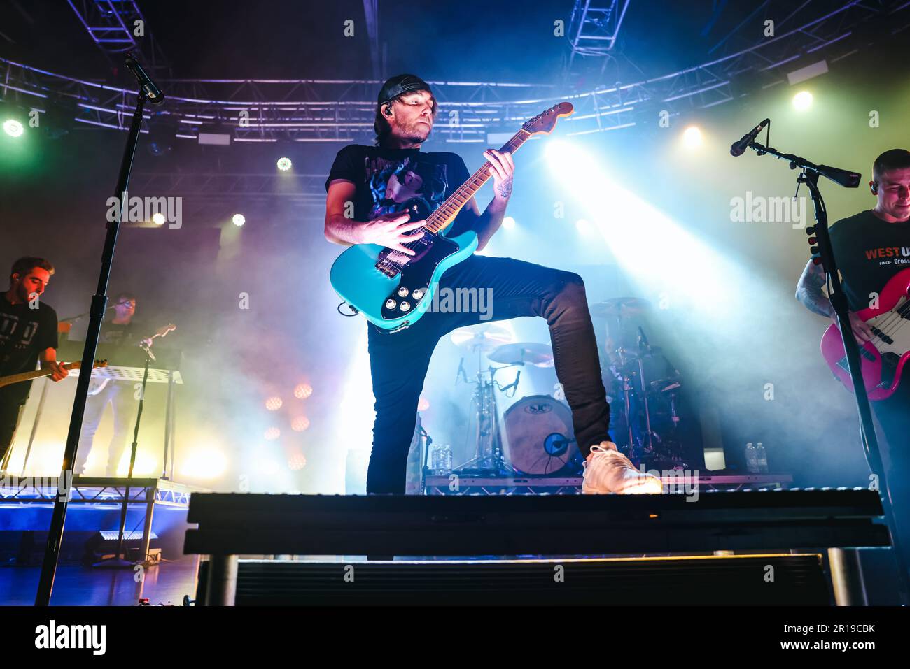Alexander Gaskarth of All Time Low performs live at Fabrique on ...