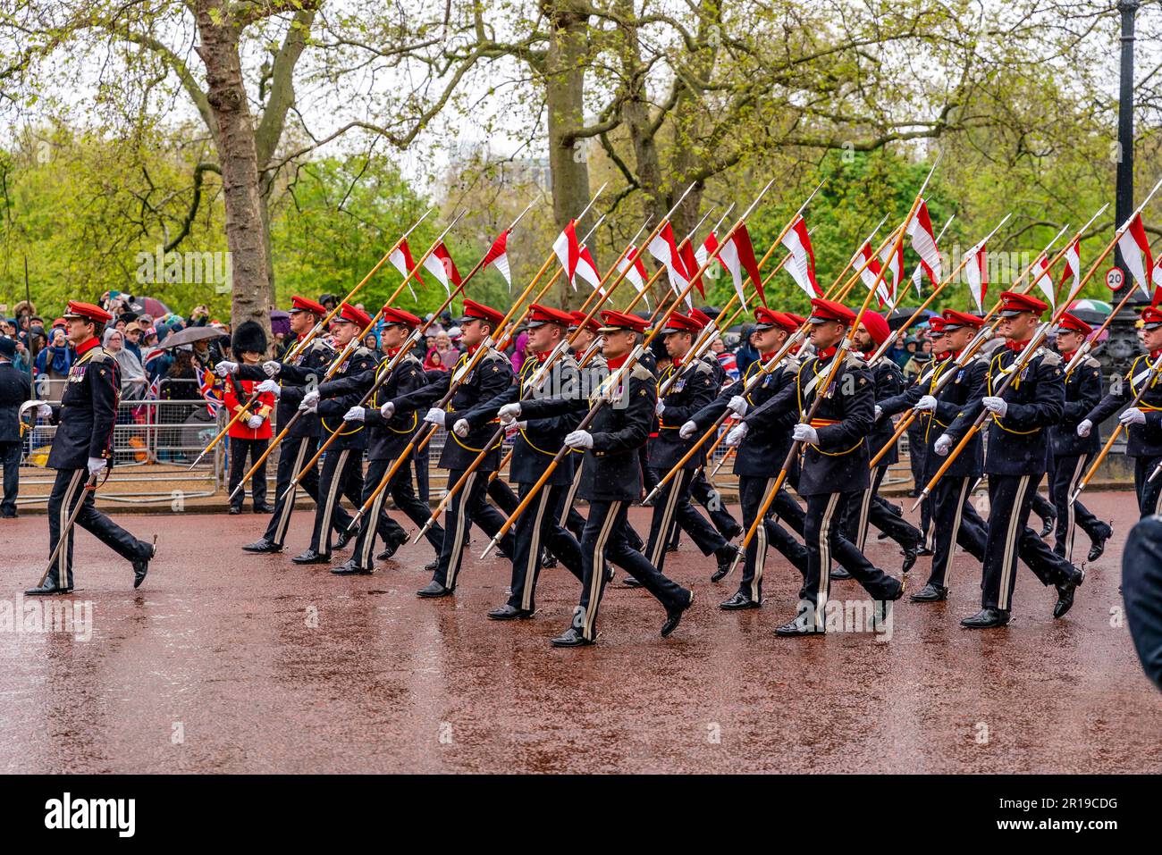 British Army Soldiers March Along The Mall As Part of The King's ...