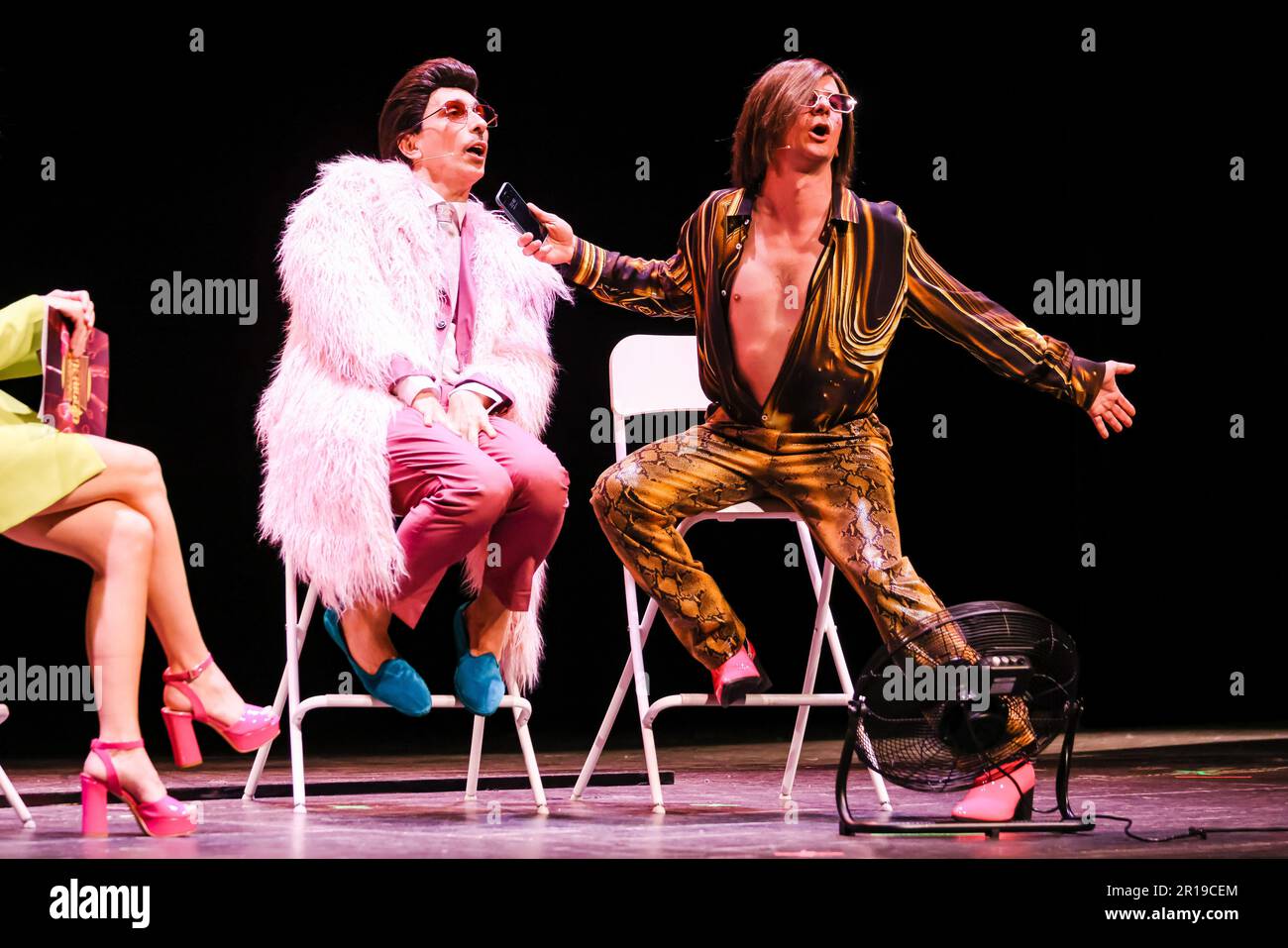 Francesco Mandelli and Fabrizio Biggio of I Soliti Idioti performs live ...