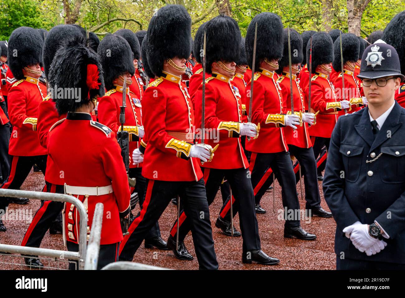 British Army Soldiers March Along The Mall As Part Of The Coronation ...