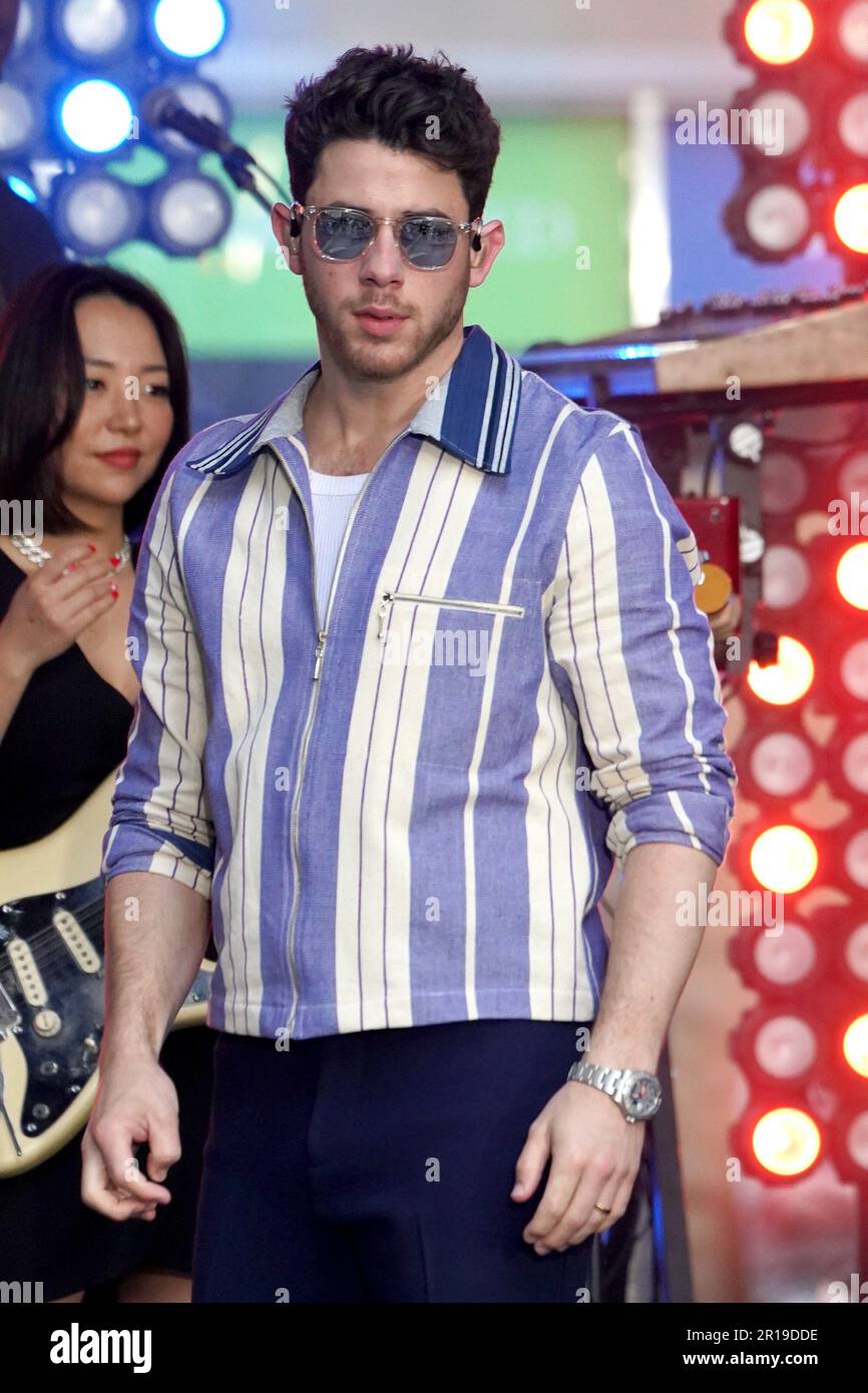 New York, NY, USA. 12th May, 2023. Nick Jonas, Jonas Brothers on stage ...