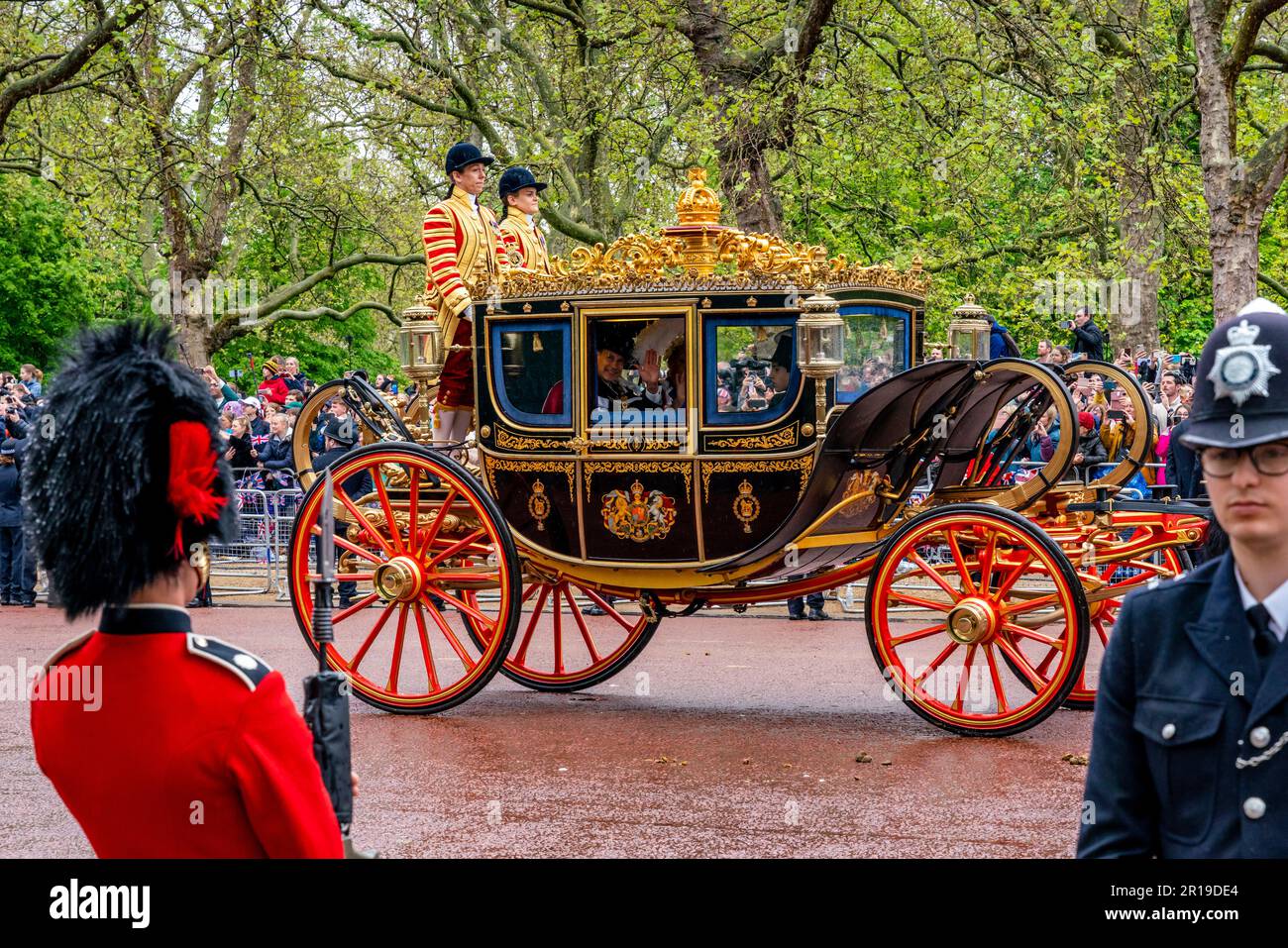 The Duke of Edinburgh and Family Travel In A State Coach As Part Of The ...