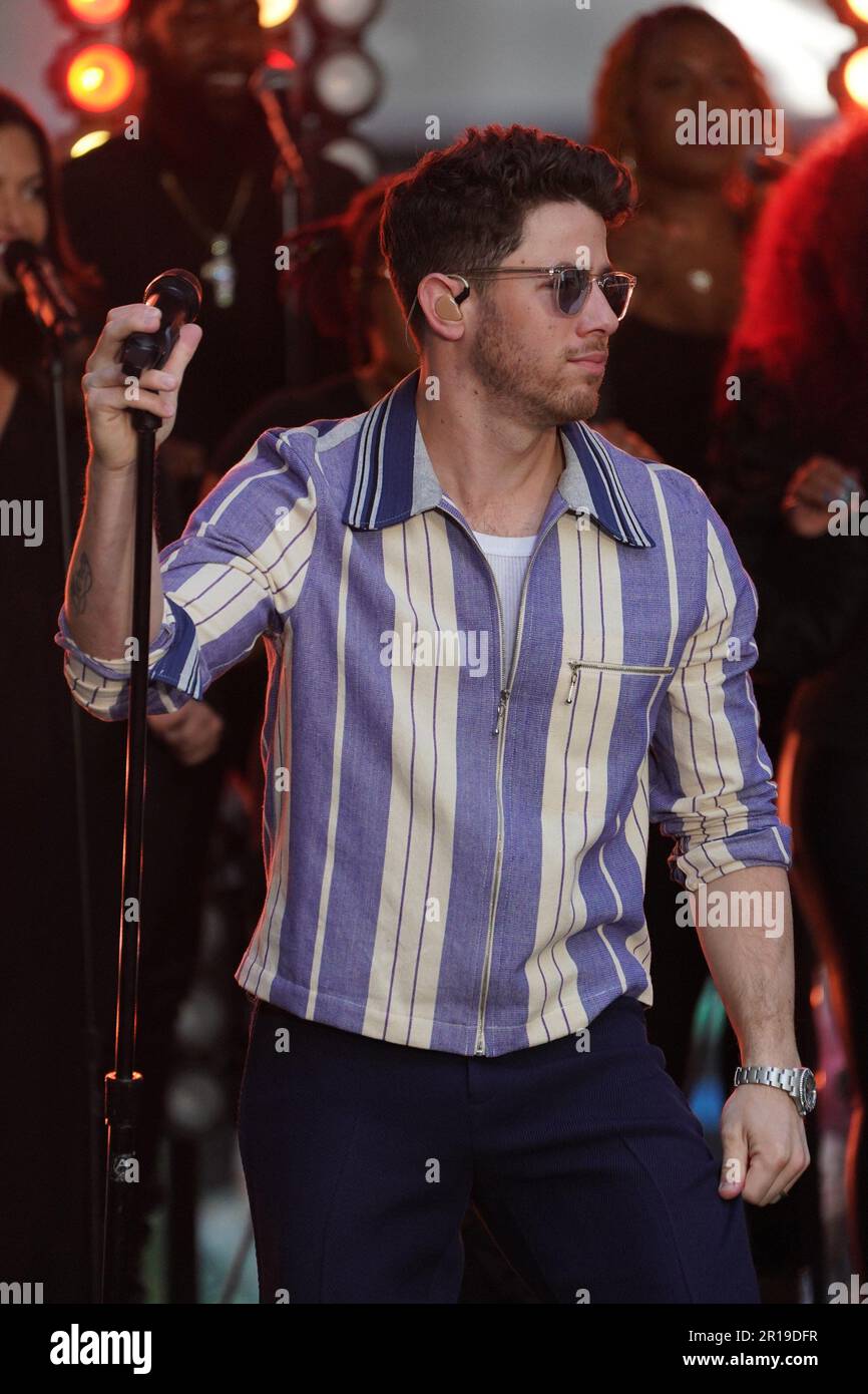 New York, NY, USA. 12th May, 2023. Nick Jonas, Jonas Brothers on stage ...