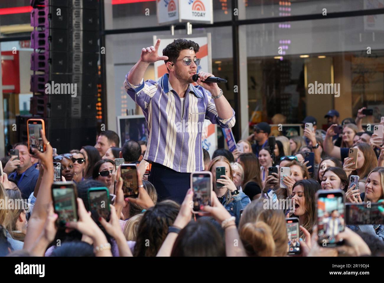 New York, NY, USA. 12th May, 2023. Nick Jonas, Jonas Brothers on stage ...
